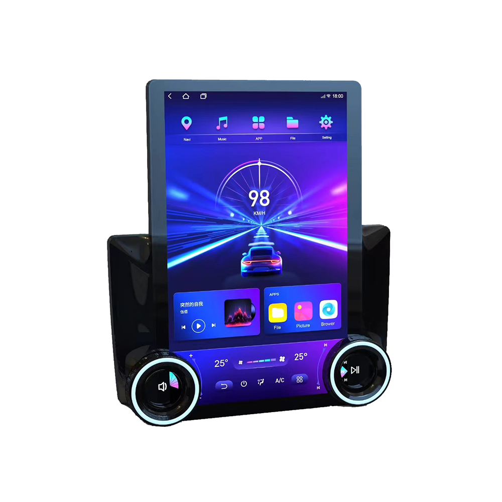 Car Android Screen And DVR Dash Camera 11 8inch 2K Dual Knobs Vertical Car Android Screen And DVR Dash Camera 11 8inch 2K Dual Knobs Vertical